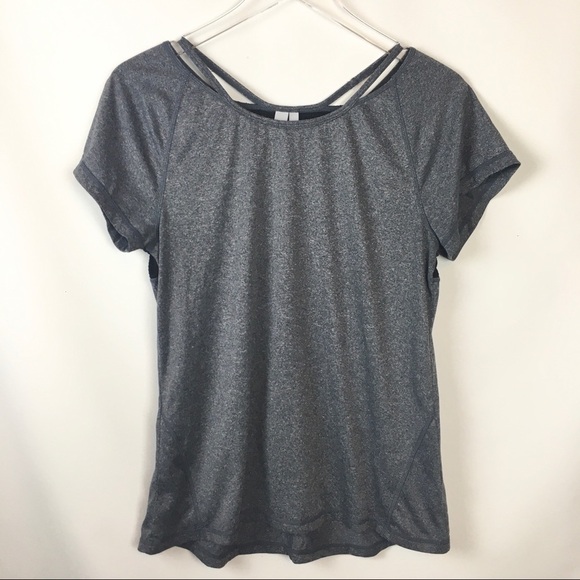 Zella | Tops | Zella Gray Mesh Active Top Large | Poshmark